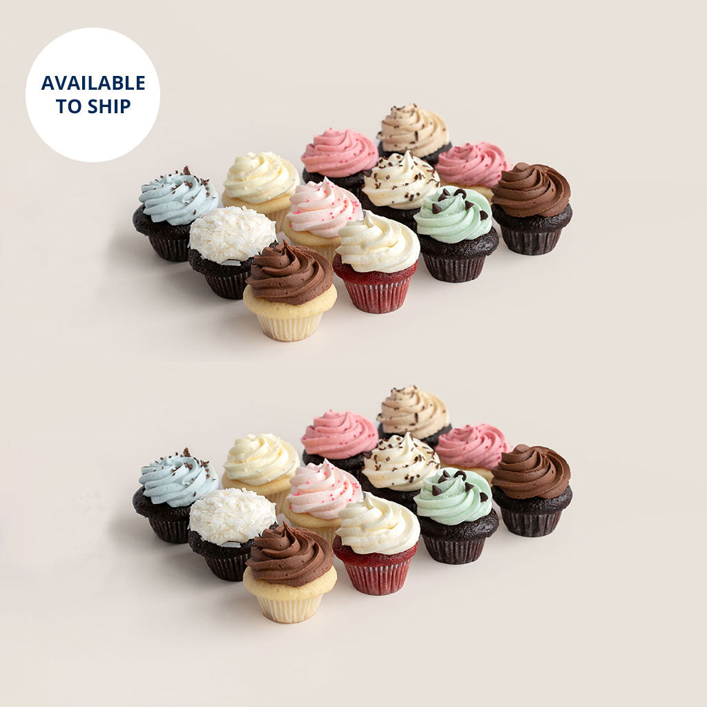 Crave Cupcakes - Classic Mini Cupcake Dozen | Two Pack